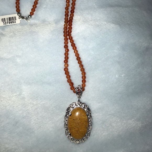 Jewelry | Nwt Indian Script Stone Pendant | Poshmark